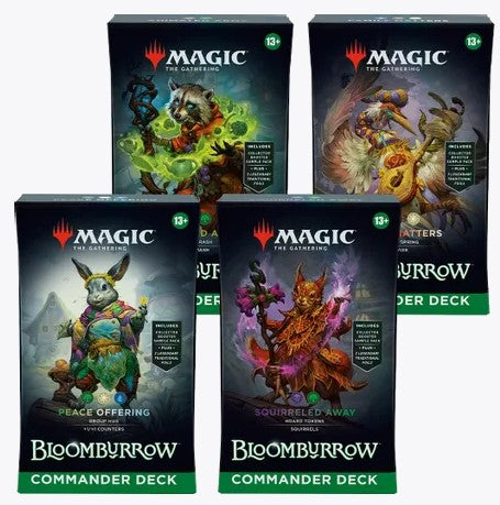 Magic the Gathering: Bloomburrow Commander Deck - Set of 4 — Prodigy Games