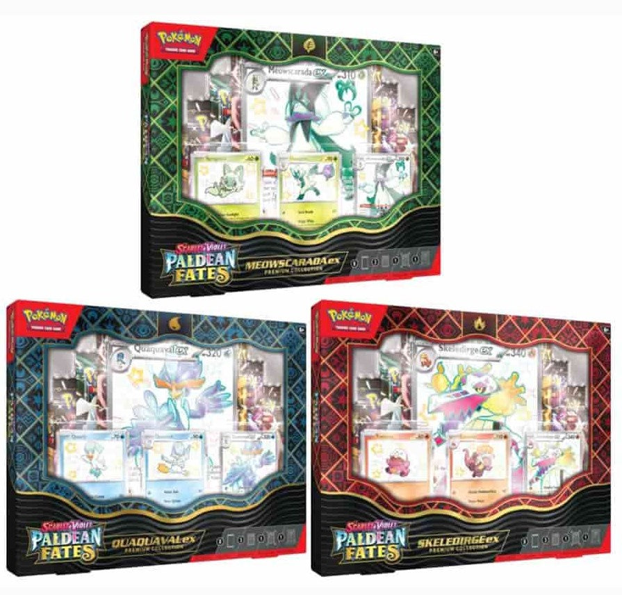 Pokemon: Paldean Fates ex Premium Collection (Set of 3) — Prodigy Games